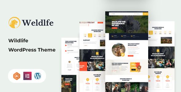 Weldlfe – Wildlife WordPress Theme - GPLDock